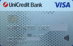 Bank Card: UniCredit Bank Visa Gray (UniCredit Bank, RussiaCol:RU-VI ...