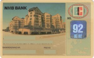 Bank Card: NMB BANK ec 92 (NMB BANK, NetherlandsCol:NL-GM-0032