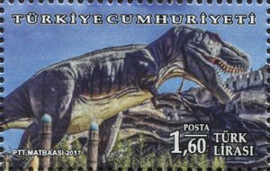Stamp: Tyrannosaurus rex (Türkiye (Turkey)Mi:TR 4342,WAD:TR 031.17,İs ...