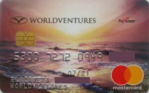 Bank Card: PaYoneer. Worldventures (Wirecard Card Solutions Ltd, United ...