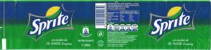Etiqueta de bebida: Sprite (Coca-Cola, MozambiqueCol:MZ-SODA-000014