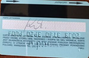 Bank Card: PolCard (Bank BGZ, PolandCol:PL-GM-0124