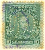 Timbre: Simón Bolívar (Venezuela(Official Stamps - Simón Bolívar different Frames) Mi:VE D80,Sn ...