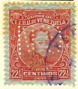 Selo: Simón Bolívar (Venezuela(Official Stamps - Simón Bolívar different Frames) Mi:VE D82,Sn:VE ...