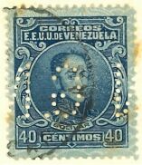 Selo: Simón Bolívar (Venezuela(Official Stamps - Simón Bolívar different Frames) Mi:VE D85,Sn:VE ...
