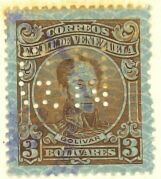 Sello: Simón Bolívar (Venezuela(Official Stamps - Simón Bolívar different Frames) Mi:VE D88,Sn ...