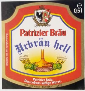 Drink Label: Patrizier Brau Urbrau Hell (Nürnberger Bierkontor GmbH ...