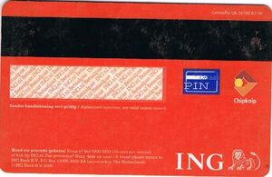 Bankkarte: Betaalpas (ING Bank, NiederlandeCol:NL-MS-0011.07