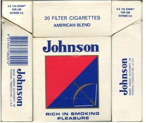 Cigarette Pack: Johnson (United States of AmericaCol:US-CT-0435