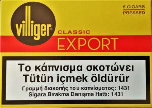 Cigarette Pack: Villiger Classic Export (CyprusCol:CY-CG-0026