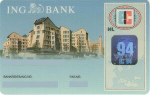 Bank Card: ING BANK ec 94 (ING Bank, NetherlandsCol:NL-GM-0006.02