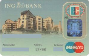 Bank Card: ING BANK ec 98 05-95 (ING Bank, NetherlandsCol:NL-MS-0059