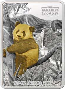 Coin: 1 Dollar (The Glorious Seven - Panda China) (Solomon Islands(2017 ...