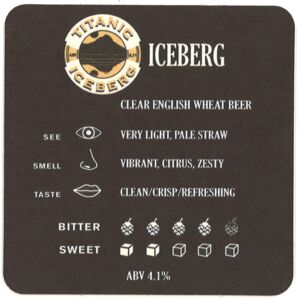 Beer Coaster: Iceberg (Titanic Brewery, United Kingdom of Great Britain ...