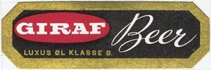 Drink Label: Giraf Beer (Albani Bryggerierne A/S, DenmarkCol:DK-BEER-000572