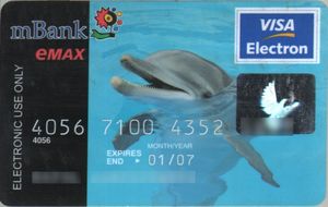 Tarjeta de Banco: BRE Bank SA mBank emax (BRE Bank SA/MultiBank/mBank ...