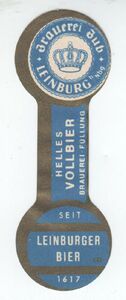 Drink Label: Leinburger heller Vollbier (Brauerei Bub Leinburg, Germany ...