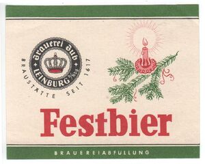 Drink Label: Leinburger Festbier (Brauerei Bub Leinburg, Germany ...