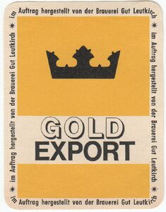 Drink Label: Strauss Gold Export (Straussbrauerei Leutkirch, Germany ...