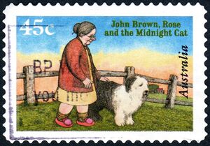 Stamp: John Brown, Rose and the Midnight Cat, Jenny Wagner (Australia ...