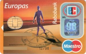Bank Card: Rabobank ec 98 07-96 (Rabobank, NetherlandsCol:NL-MS-0031.01
