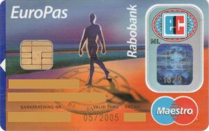 Bank Card: Rabobank 10-00 (Rabobank, NetherlandsCol:NL-MS-0061.01
