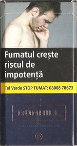 Cigarette Pack: Dunhill (RomaniaCol:RO-CT-0175