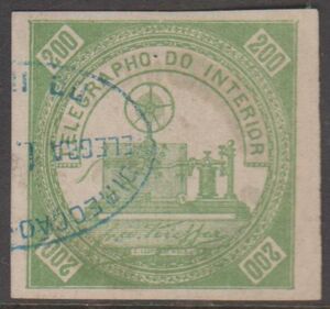 Stamp: Telegraph - Control in back (Brazil(Telegraph) Yt:BR TG1,Bar:BR ...