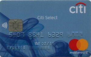 Bank Card: Citi Select - Express Card (Citibank, RussiaCol:RU-MC-0142.06