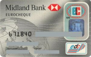 Bank Card: Midland ec 00 (Midland Bank, United Kingdom of Great Britain ...