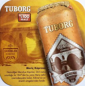 Beer Coaster: Tuborg Gold (Carlsberg Breweries AS, Denmark(Tuborg ...