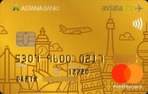 Bank Card: Astana Banki. aviata.kz (Astana Bank, KazakhstanCol:KZ-MC-0027