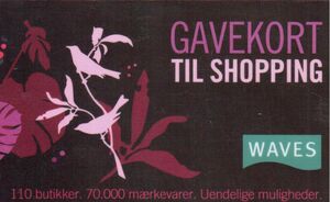 Gift Card: Gavekort Til Shopping (Hirtshals, Denmark(Waves) Col:DK-Mag-010c