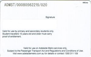 Transport Ticket: Adelaide Metro - Student (Adelaide Metro, 오스트레일리아 ...