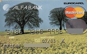 Bank Card: Trees (Alfa-bank, RussiaCol:RU-MC-1905.01