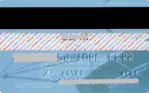 Bank Card: Zaba-Mastercard (Zagrebacka Banka, CroatiaCol:HR-MC-0019