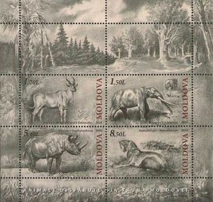 Stamp: Extinct Fauna of Moldova (Moldova(Extinct Fauna of Moldova (2010 ...