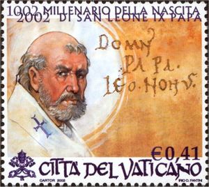 Stamp: Portrait of Leo IX (Vatican City(Pope Leo IX) Mi:VA 1421,Sn:VA ...