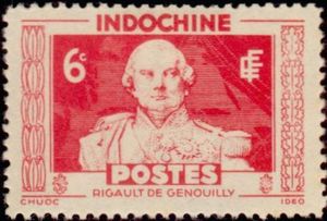 Stamp: Charles Rigault de Genouilly (1807-1873) (French Indochina ...