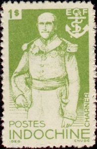 Stamp: Léonard Charner (1797-1869) (French Indochina(Seafarers) Yt:FR ...