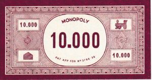 Banknote: 10.000 Monopoly (Fantasy Issues(Game) Col:FR-MNP-10.000b