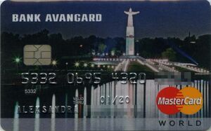Tarjeta de Banco: Mother Patroness Monument (Bank Avangard, RusiaCol:RU ...
