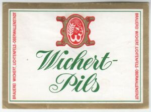 Štítok z nápoja: Wichert Pils (Brauerei Wichert, Lichtenfels ...