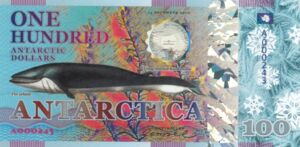 Billete de Banco: 100 Antarctic Dollars (Fantasía, Emisiones(Antártida) Col:ANT-36