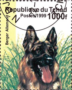 Stamp: German Shepherd (Chad: Illegal StampsCol:TD 1999-06/1