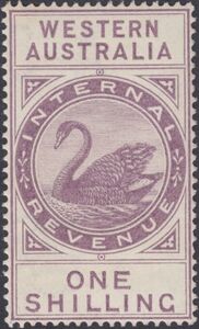 Stamp: Black Swan (Cygnus atratus) (Western Australia(Internal Revenue ...