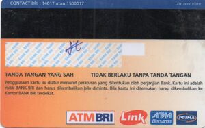 Carta Bancaria: Debit Bri - Satellite - GPN Logo (BRI (Indonesia ...