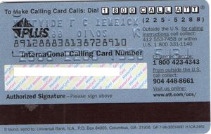 Bank Card: AT&T Universal - Charter Member (AT&T, United States of ...