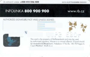 Bank Card: Raiffeisen BANK - Maria Makeeva (Raiffeisen Bank, Czech ...