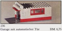 Lego Set: Garage with Automatic Door (Gray base and door frame) (System ...